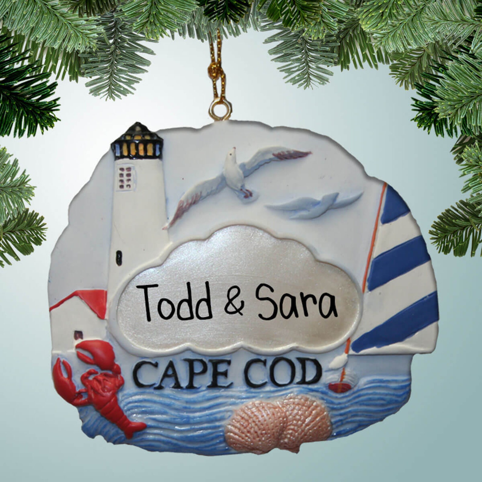 Cape Cod Ornament/magnet Christmas Ornaments Travel - Etsy
