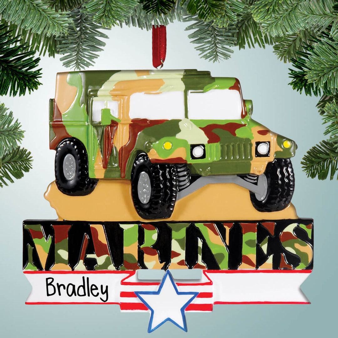 Marines Humvee Christmas Ornaments Military Military - Etsy