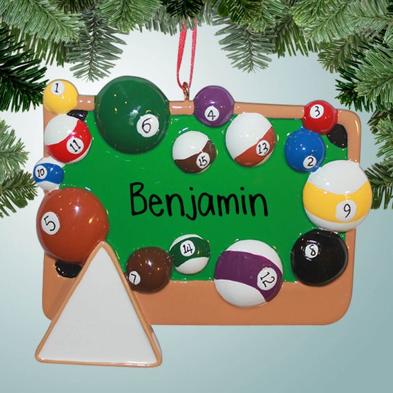 Pool Table Christmas Ornament Pool Table Ornament Etsy