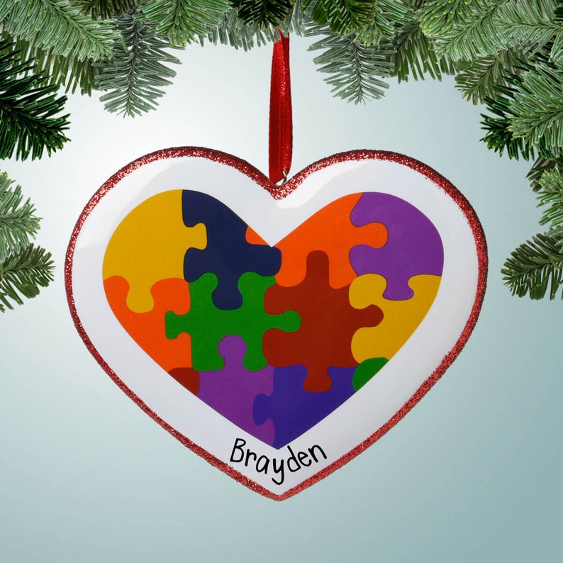 Autism Awareness Personalized Christmas Ornaments - Free Shipping ...