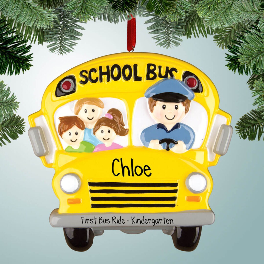 Personalized School Bus Driver Christmas Ornament - Gifts for Drivers ...