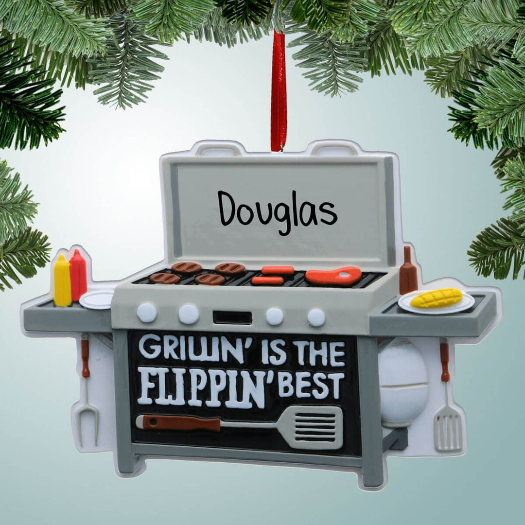 Personalized Outdoor Grill Christmas Ornament BBQ Burgers Hotdogs ...