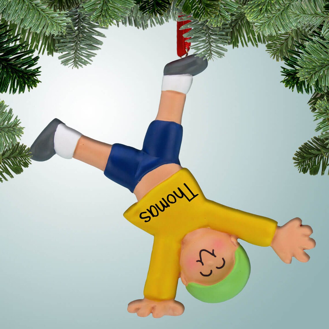 Tumbling Boy - Personalized Christmas Ornament - Gymnastics - Gymnast ...