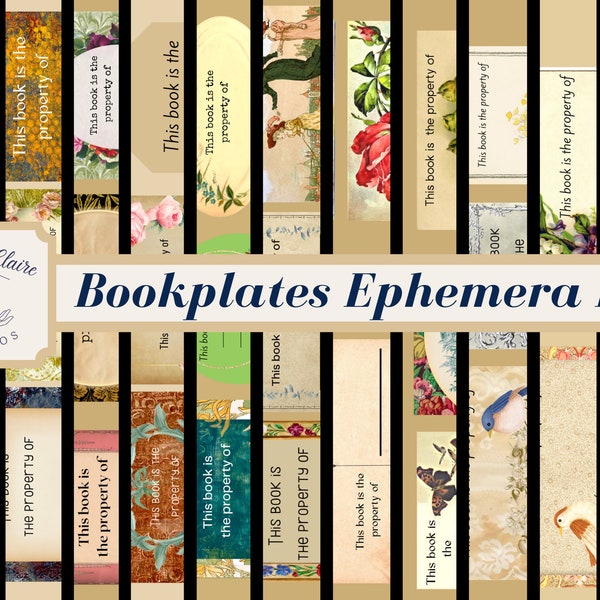 Blank Bookplates - Etsy UK