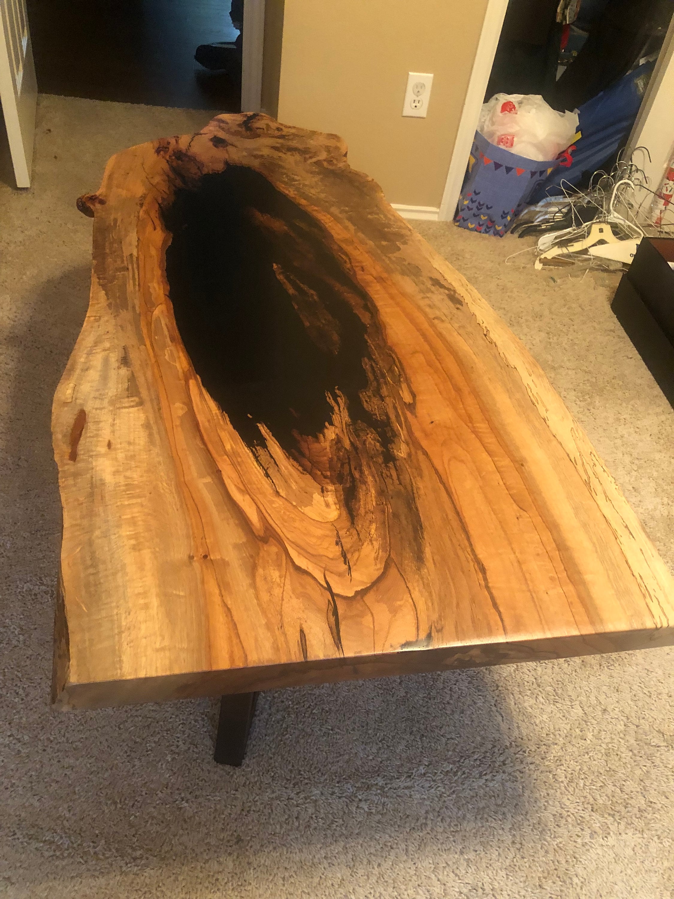 Texas Pecan Live Edge Coffee Table - Etsy