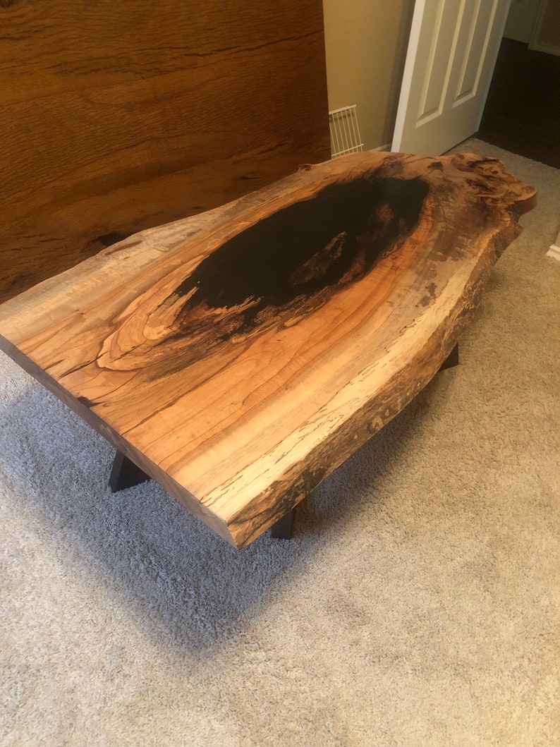 Texas Pecan Live Edge Coffee Table - Etsy