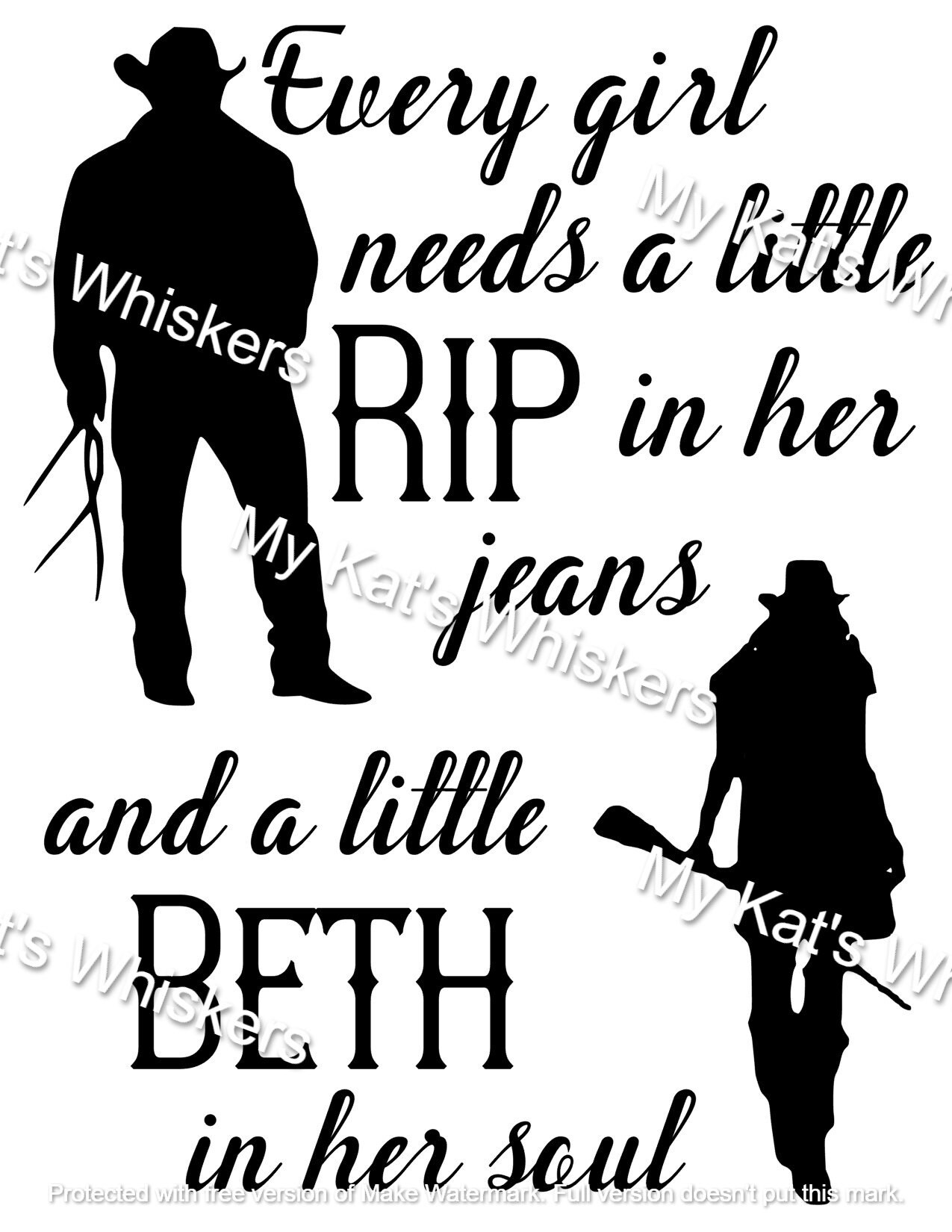 A Little Rip & a Little Beth SVG/PNG/JPG - Etsy Canada