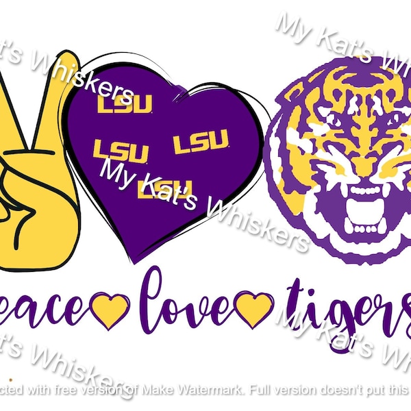 Lsu Tigers - Etsy