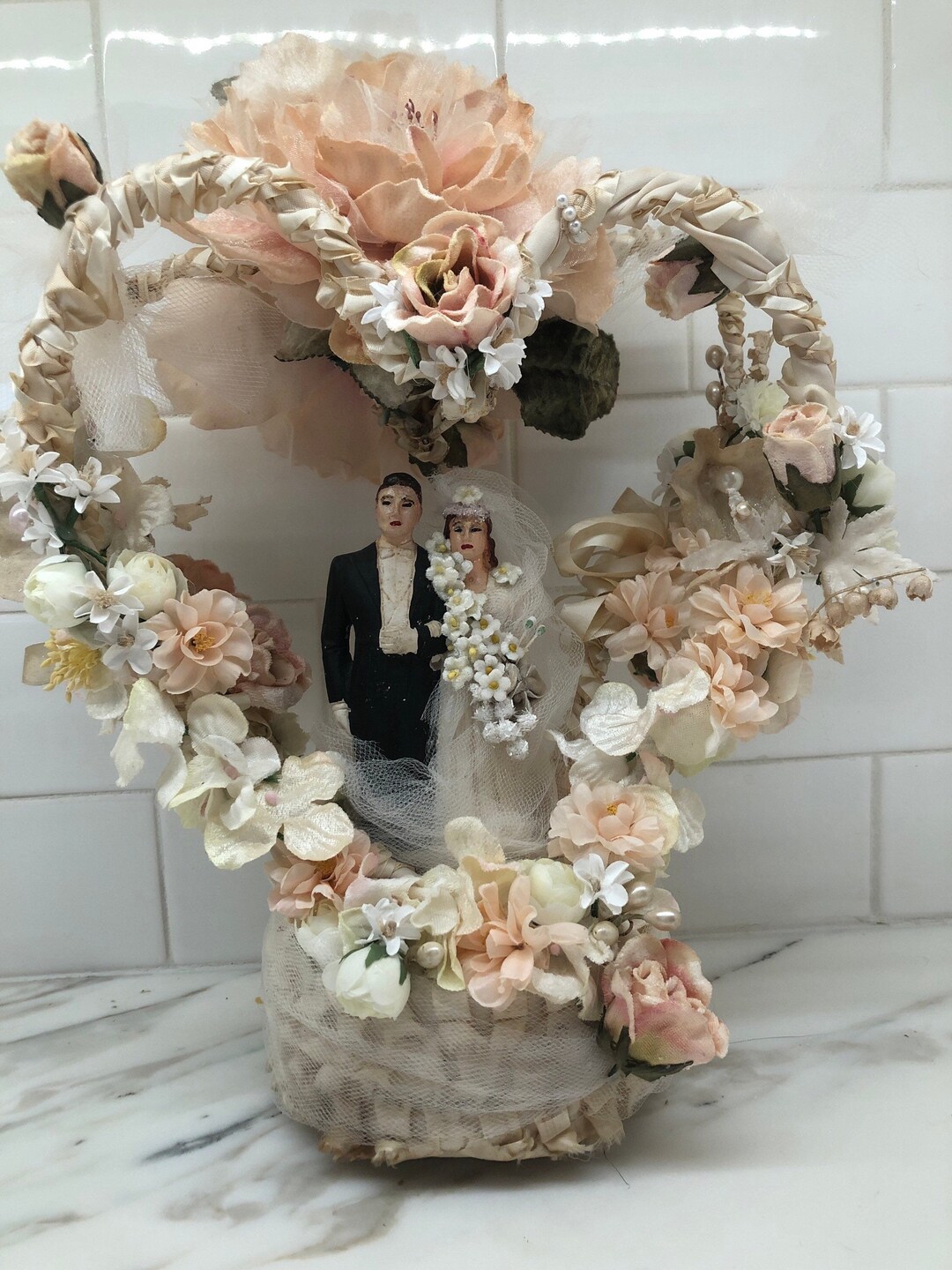 Vintage Glamorous Cake Topper. Up-cycled and Refreshed - Etsy