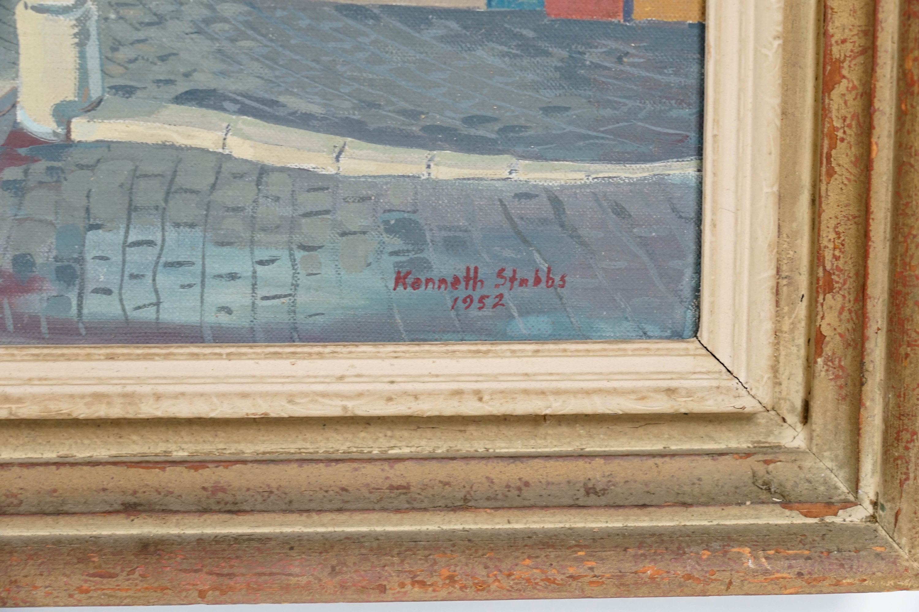 Original Signed Cityscape, Kenneth Stubbs (1907-1967) 1952 — Fair ...