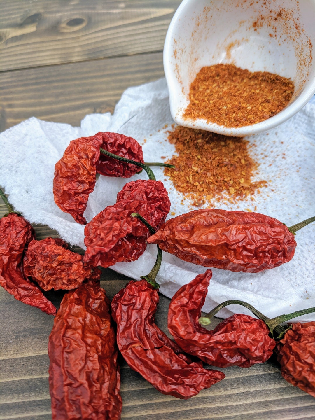 Dried Ghost Peppers – Original or Wood Smoked Flavor- HOT PEPPERS - Etsy