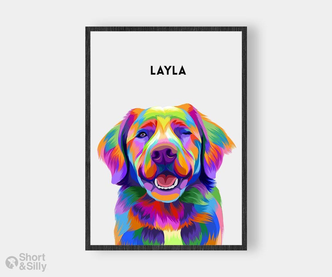 Colorful Pet Pop Art Portrait, Pop Art From Photo, Pet Portrait, New ...