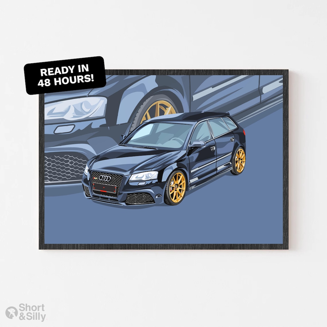Car Portrait, Custom Car Portrait, Gift for Car Lover, Fathers Day Gift ...
