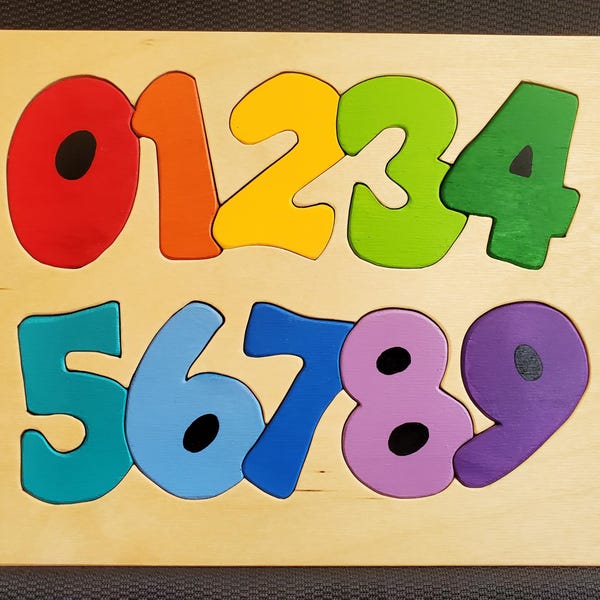 Numbers 0 9 Puzzle - Etsy