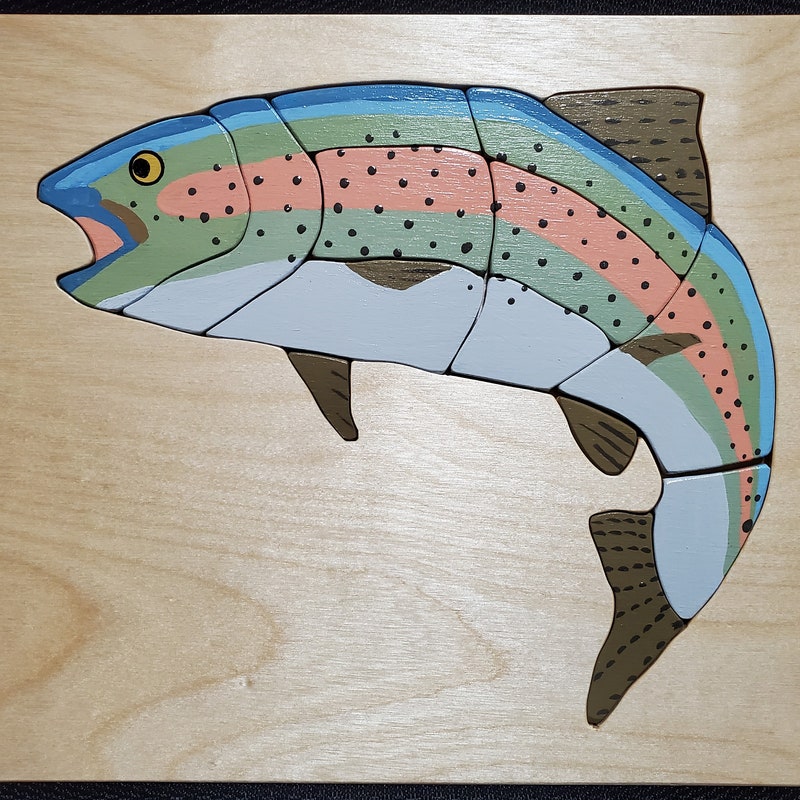 Wood Fish Puzzle - Etsy