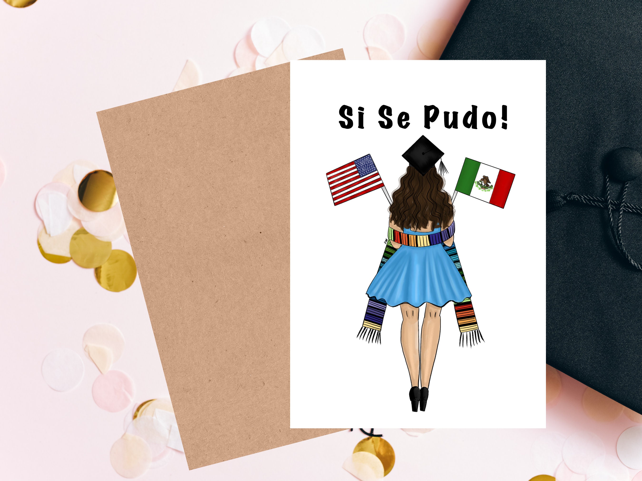 Latina Graduation Greeting Card Printable, Card for Girl Graduate, Grad ...