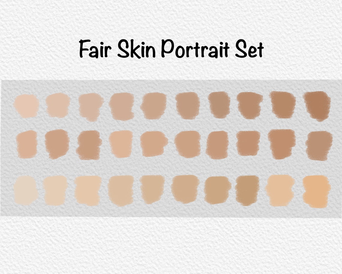 Procreate Skin Tones Color Palette Procreate Skin Swatches - Etsy