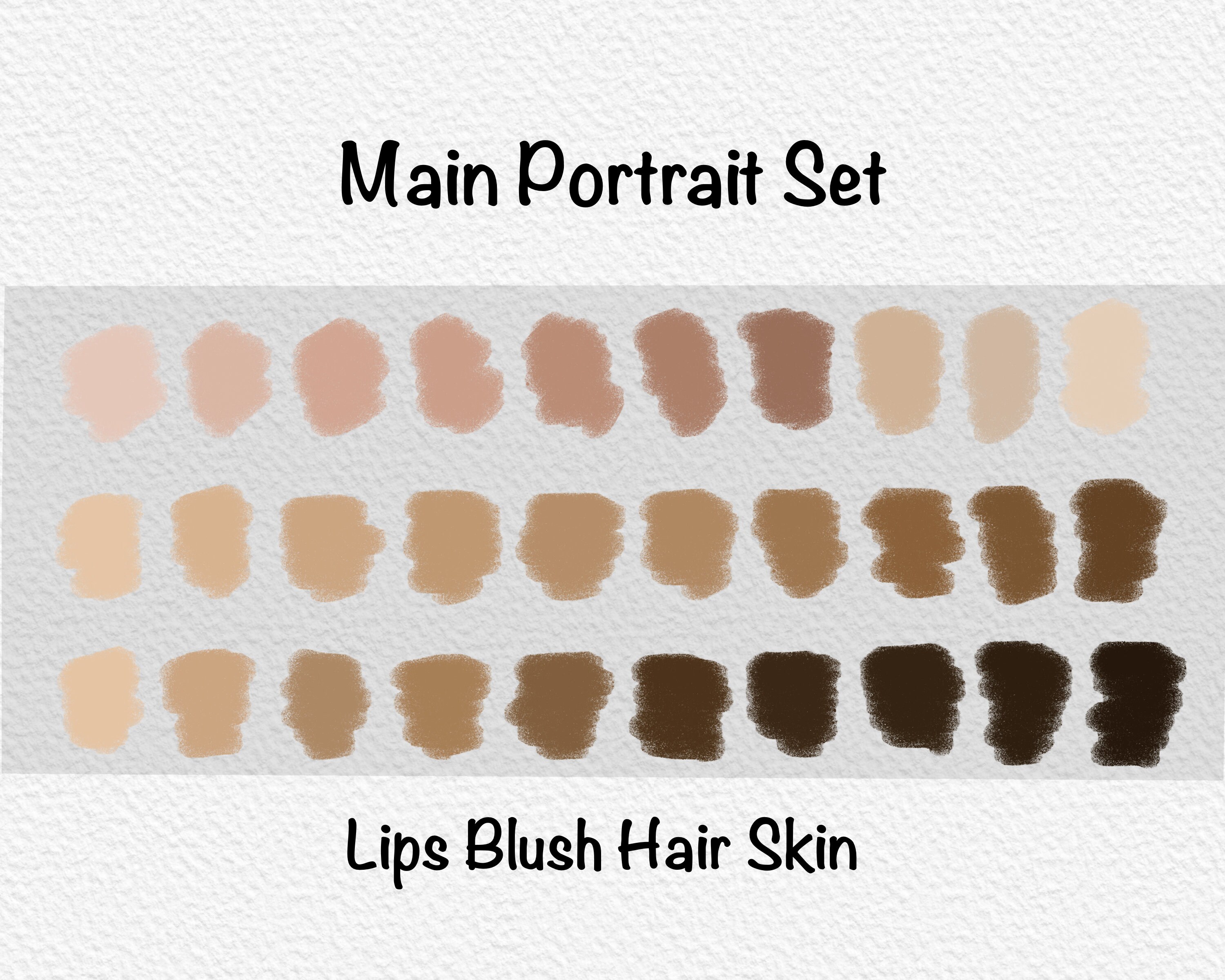 Procreate Skin Tones Color Palette Procreate Skin Swatches - Etsy