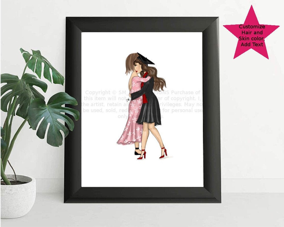 Custom Graduation Print - Mom of Graduate Wall Art, Mother's Day ...