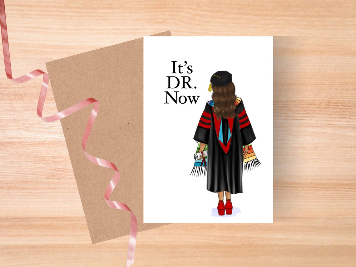 Phd Graduation Greeting Card Printable, It’s DR Now, Doctorate Card for ...