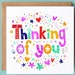 Thinking of You Card, Friendship Card, Sympathy Card, Condolence Card ...