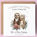 Personalized Sloth Wedding Card: Congratulations Mr & Mrs - Etsy