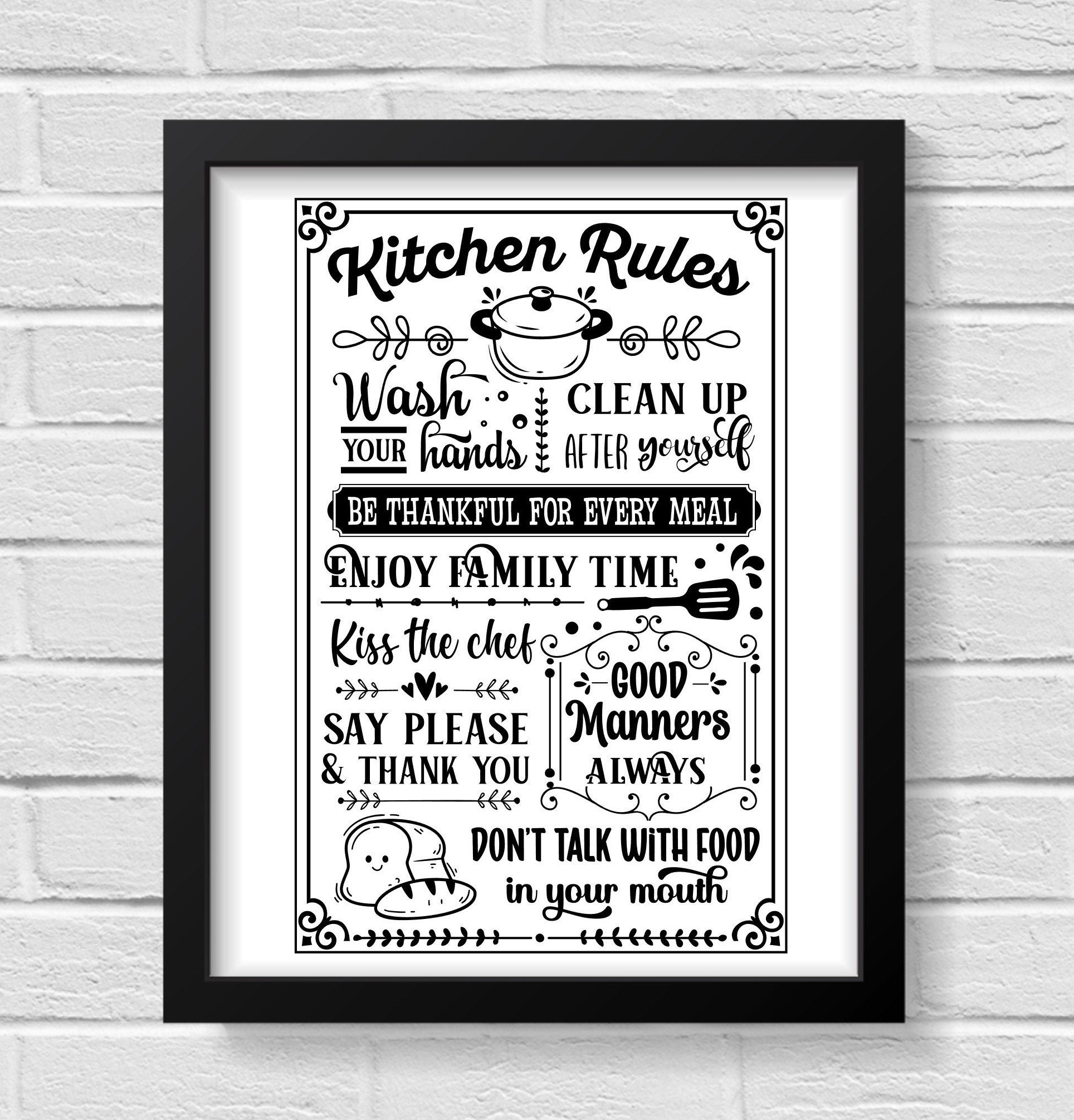 Kitchen Wall Art / Kitchen Signs / Kitchen Decor / Kitchen | Etsy