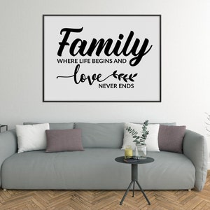 Quote Print / Family Print / Family Sign / Family Wall Art / Quotes ...