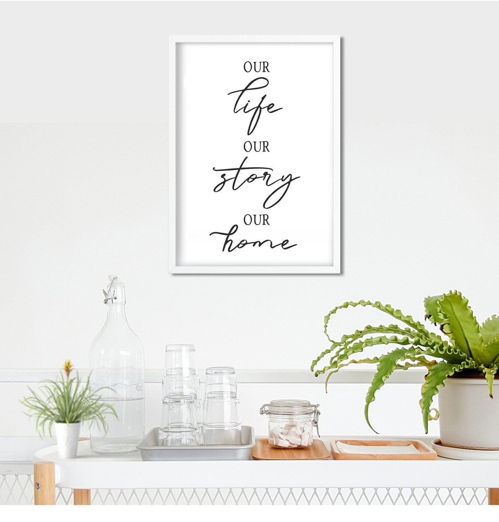 Our Life Our Story Our Home Print / Family Print / Family Sign - Etsy