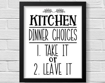 Funny Kitchen Poster | Etsy