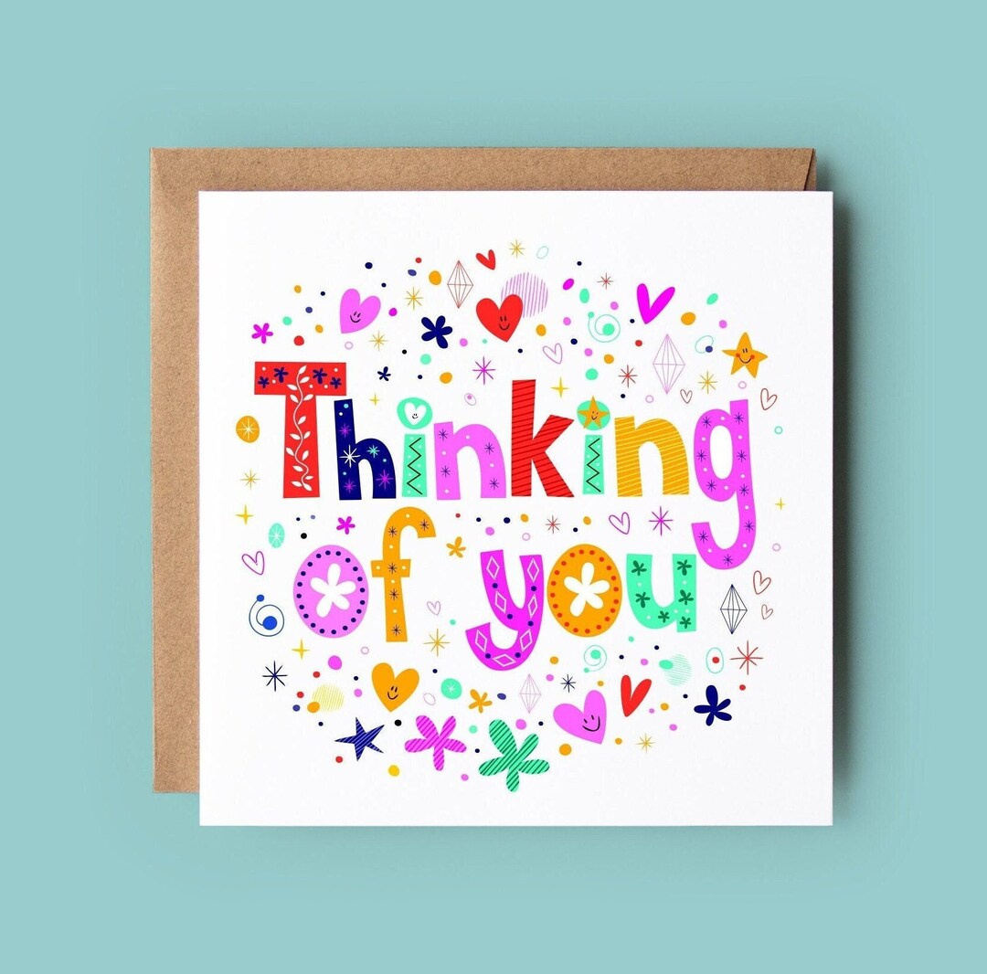 Thinking of You Card, Friendship Card, Sympathy Card, Condolence Card ...
