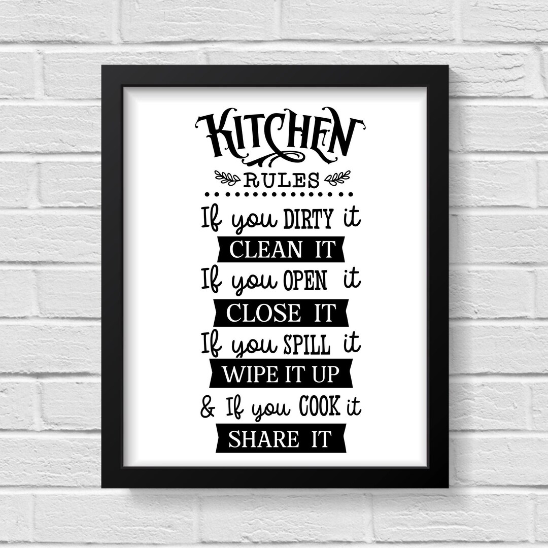 Kitchen Wall Art / Kitchen Signs / Kitchen Decor / Kitchen Wall Decor ...