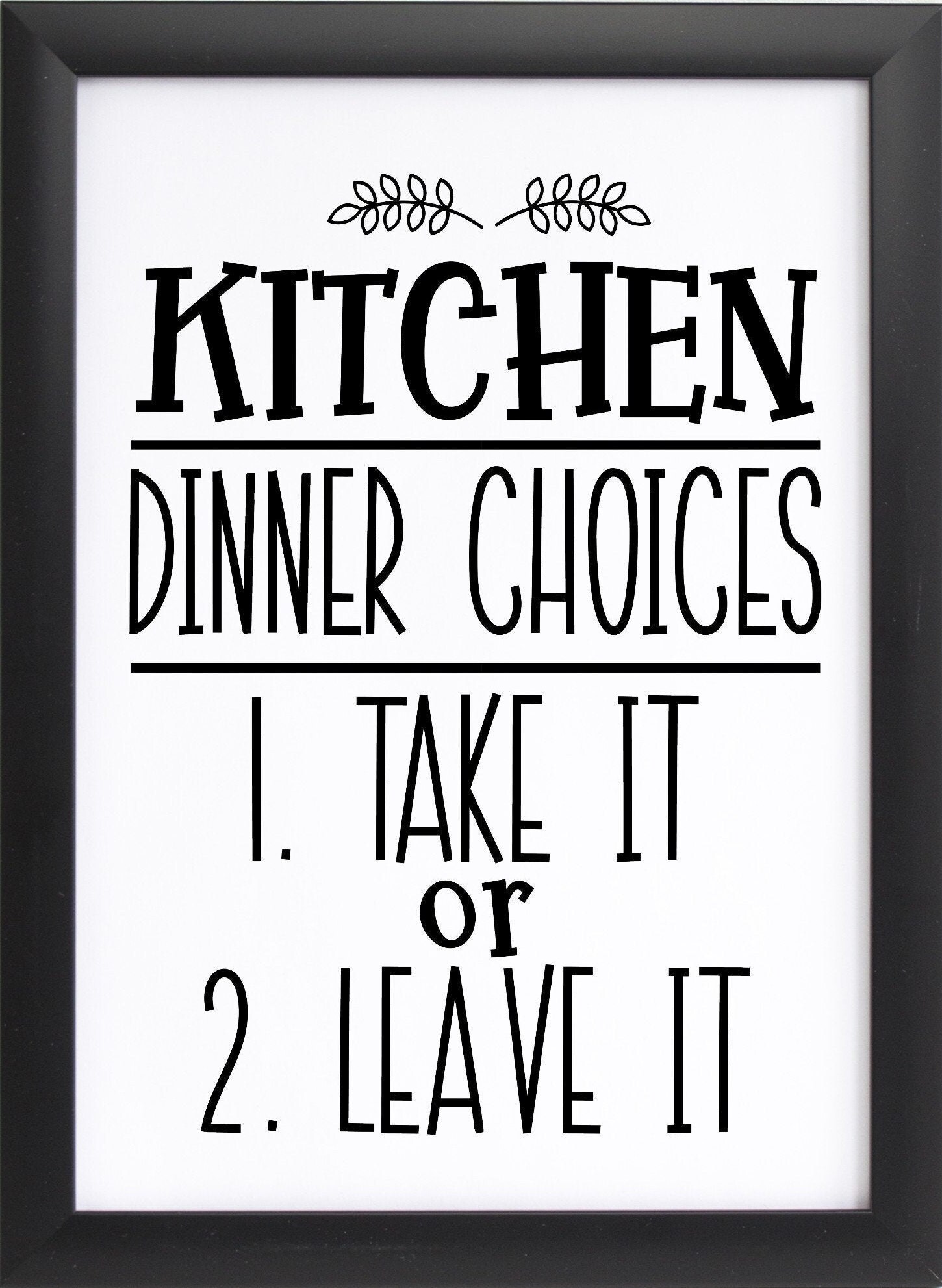 Kitchen Decor / Funny Kitchen Signs / Kitchen Wall Decor / | Etsy