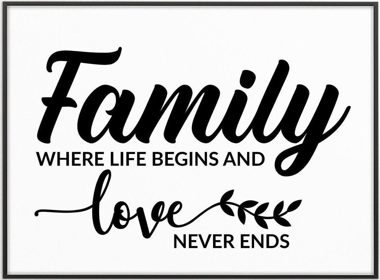 Quote Print / Family Print / Family Sign / Family Wall Art / | Etsy