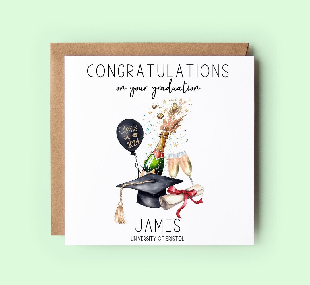 Personalised Graduation Congratulations Card, Graduation 2025 Card ...
