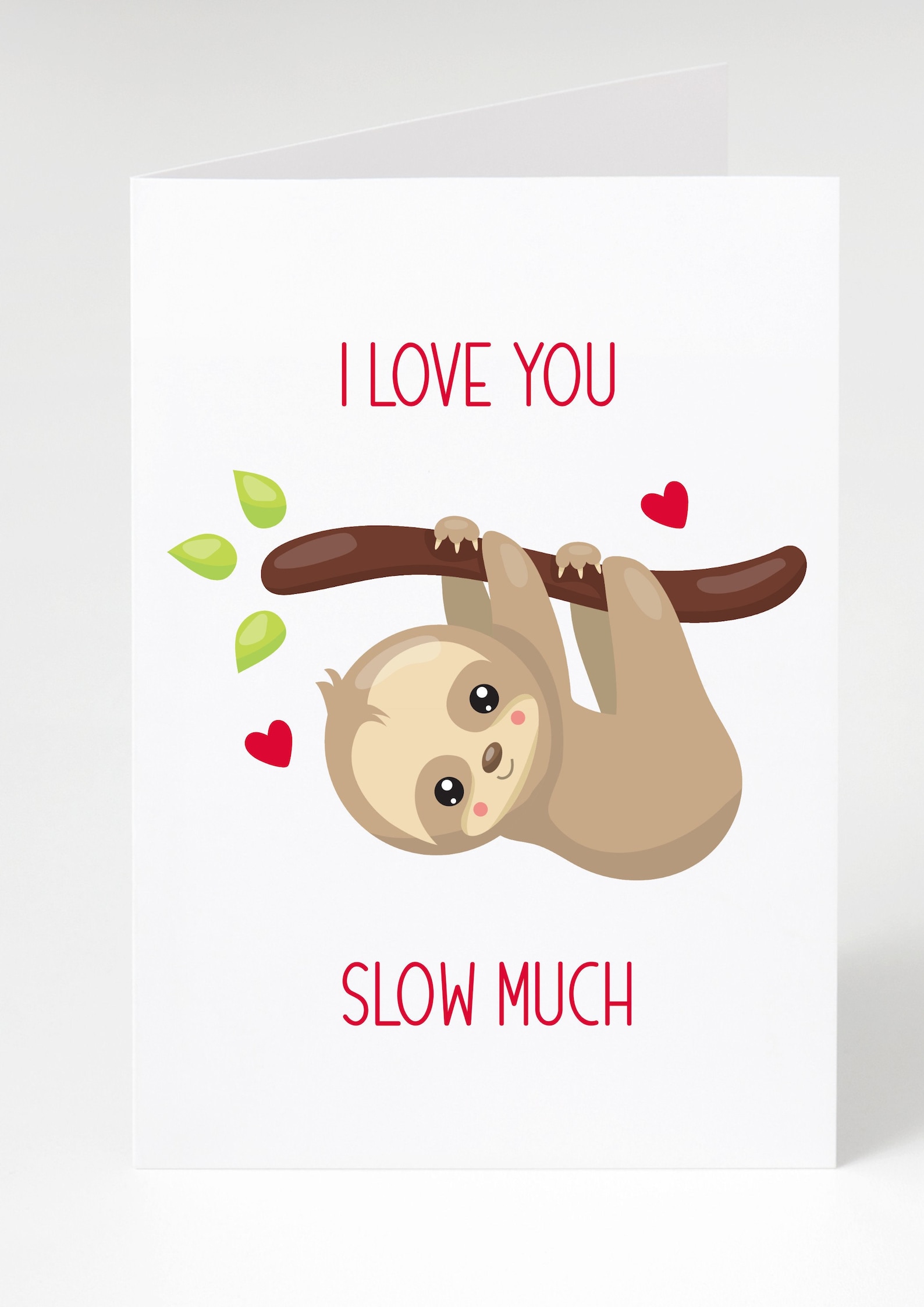 Sloth Valentine / Sloth / Valentine Cards / Love Card / | Etsy UK