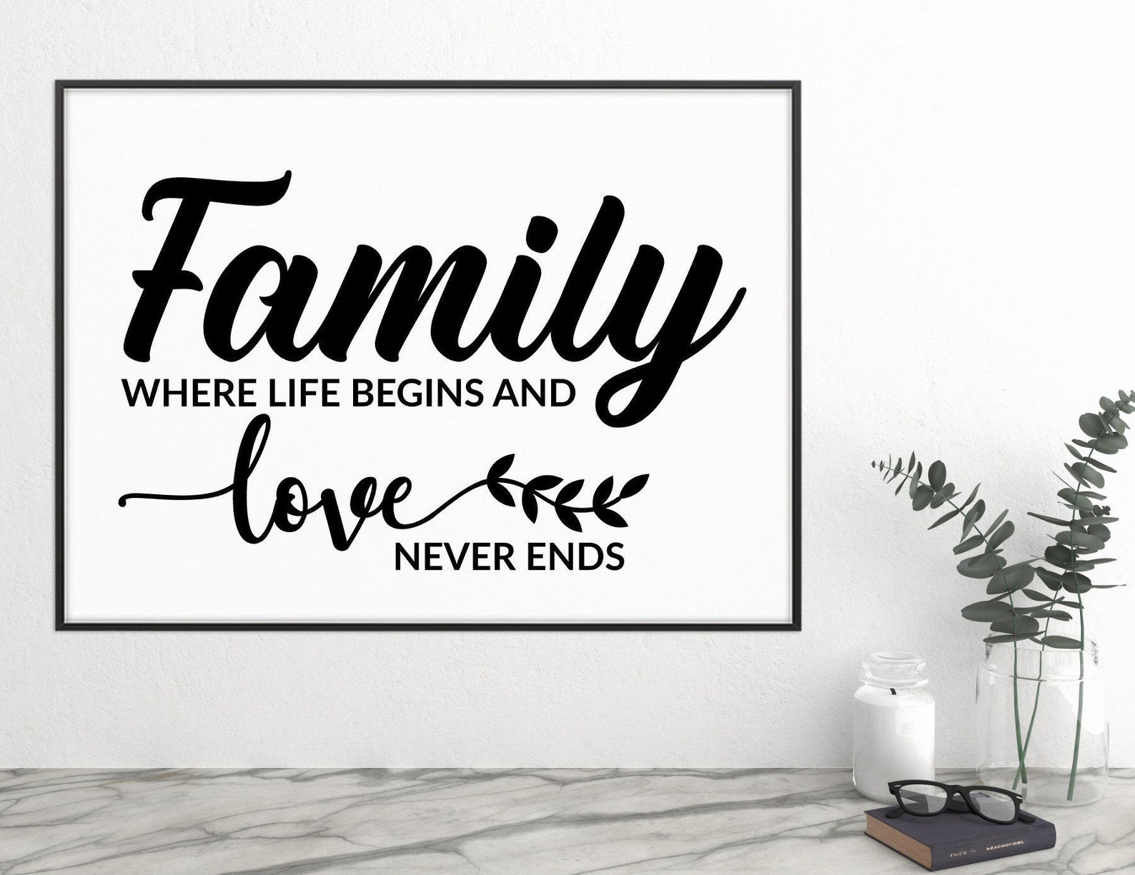 Quote Print / Family Print / Family Sign / Family Wall Art / | Etsy