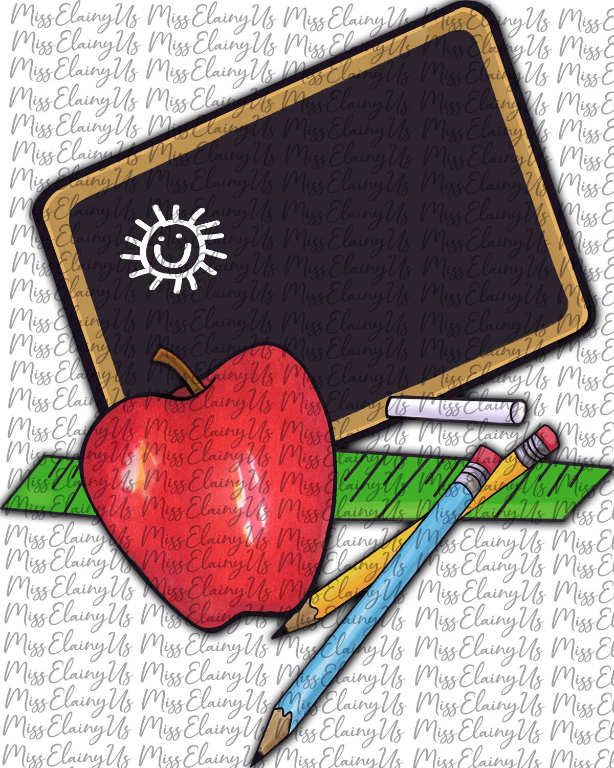 Digital Download School Teacher Graphic in 3 Versions Made From My ...