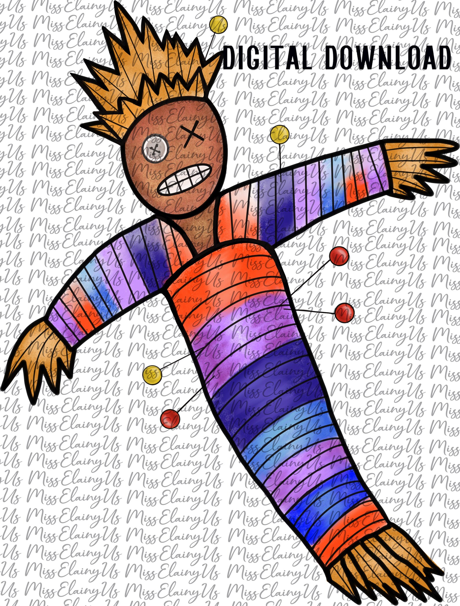 Digital Download New Orleans Straw Voodoo Doll Made From My Original ...