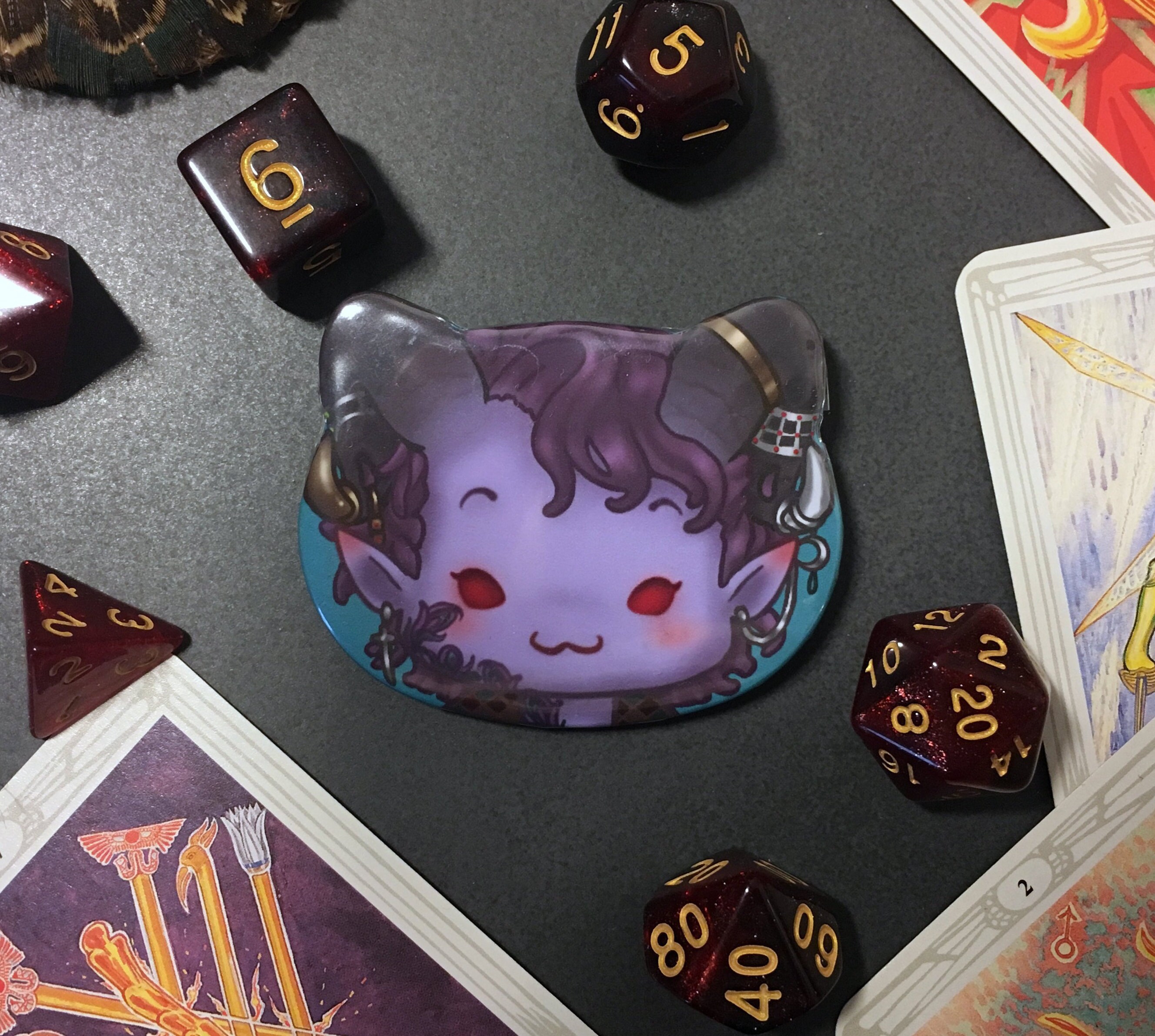 Critital Role Mighty Nein Badges Custom Shaped Cute Cat Button - Etsy