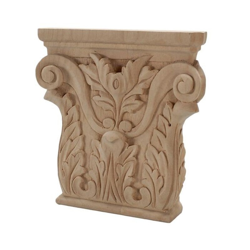 Wood Column Capital - Etsy