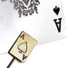 Bronze Playing Card Lapel Stick Pin , Ace Spades Suit Accessory, Cards ...
