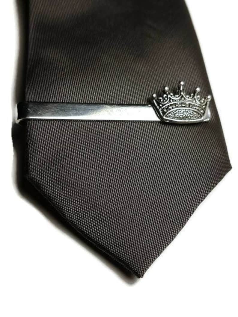 Vintage Crown Tie Clip Bar Kings and Queen Metallic Royal - Etsy