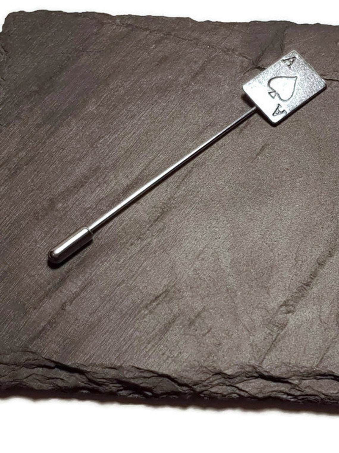 Playing Card Lapel Stick Pin Ace Spades Suit Accessory - Etsy UK