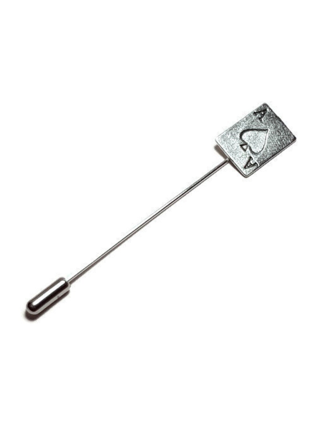 Playing Card Lapel Stick Pin Ace Spades Suit Accessory | Etsy