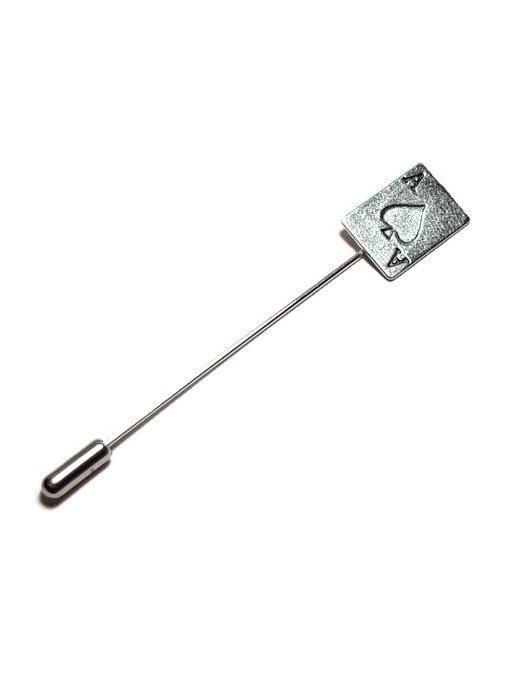 Playing Card Lapel Stick Pin Ace Spades suit accessory | Etsy