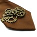Bronze Steampunk Tie Clip Clockwork Tie Bar Made From Watch - Etsy