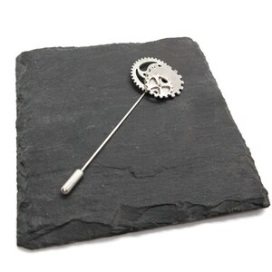 Silver Steampunk Brooch: Gears and Cogs Lapel Pin - Etsy