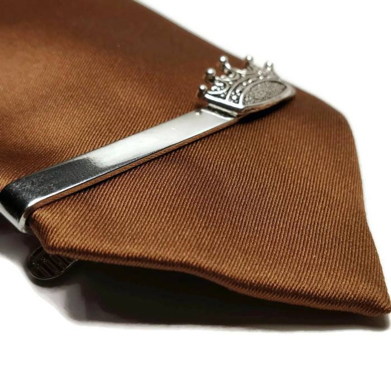 Vintage Crown Tie Clip Bar Kings and Queen Metallic Royal - Etsy