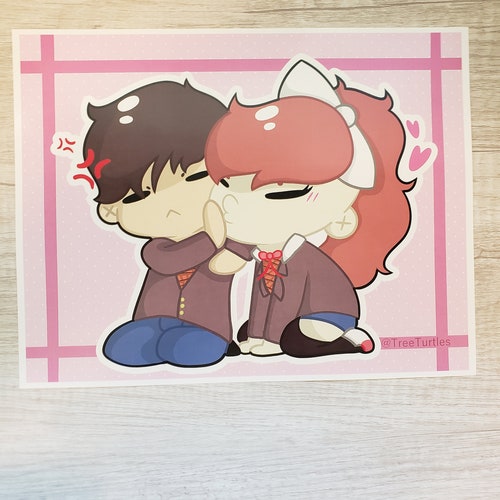 DDLC Doki Doki Literature Club Monika Vinyl Sticker - Etsy